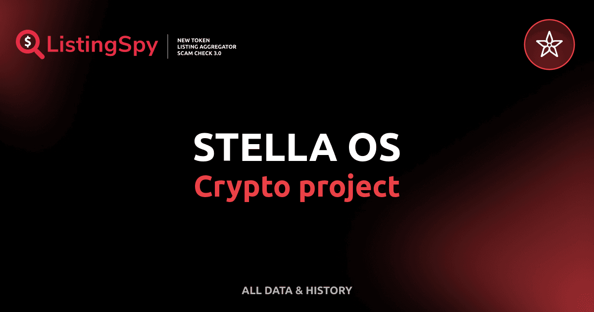 STELLA OS crypto project: STELLA token listings, events, analysis | ListingSpy