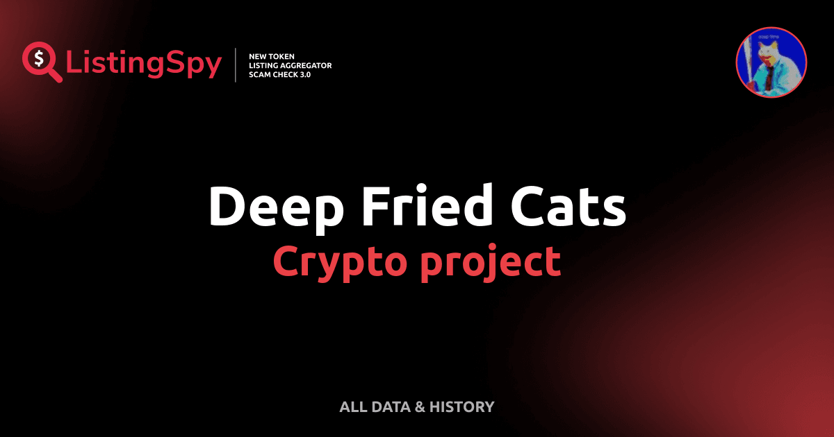 Deep Fried Cats crypto project: DFC token listings, events, analysis ...