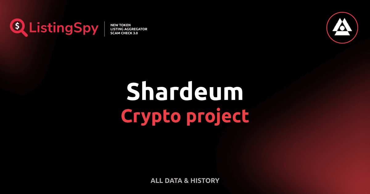 Shardeum crypto project: SHM token listings, events, analysis | ListingSpy
