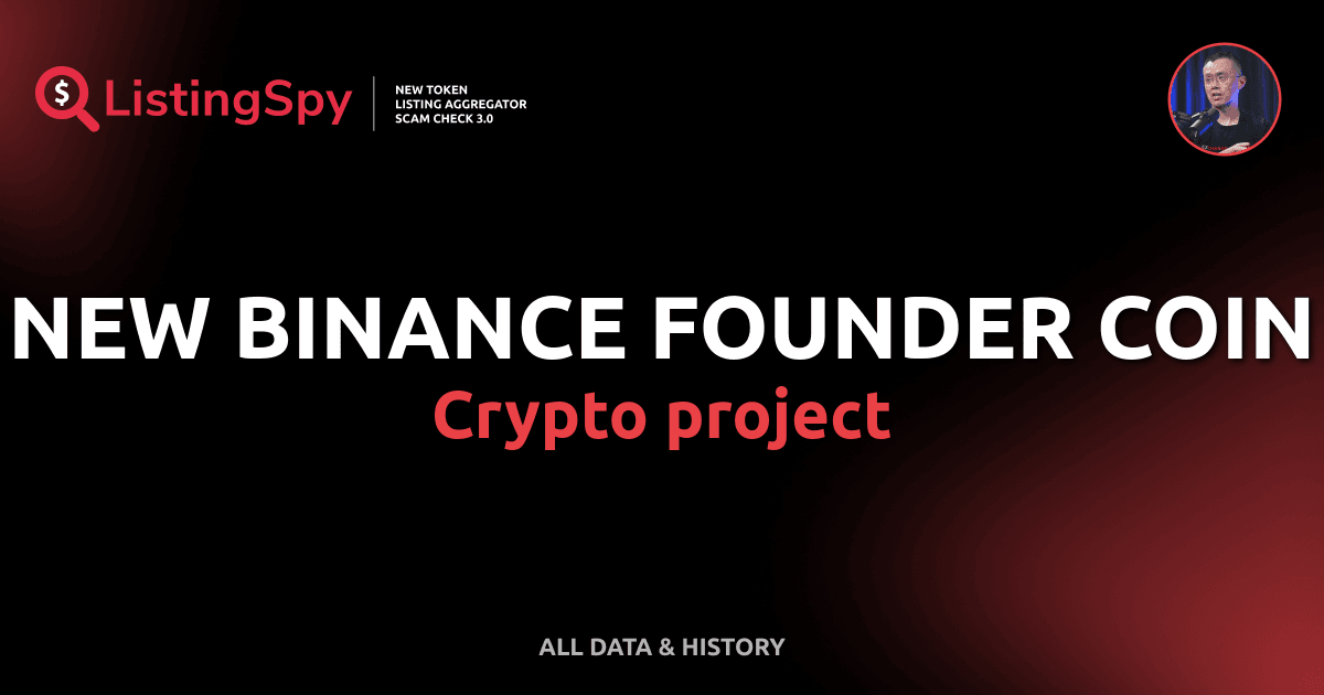 NEW BINANCE FOUNDER COIN crypto project: CZ COIN token listings, events ...