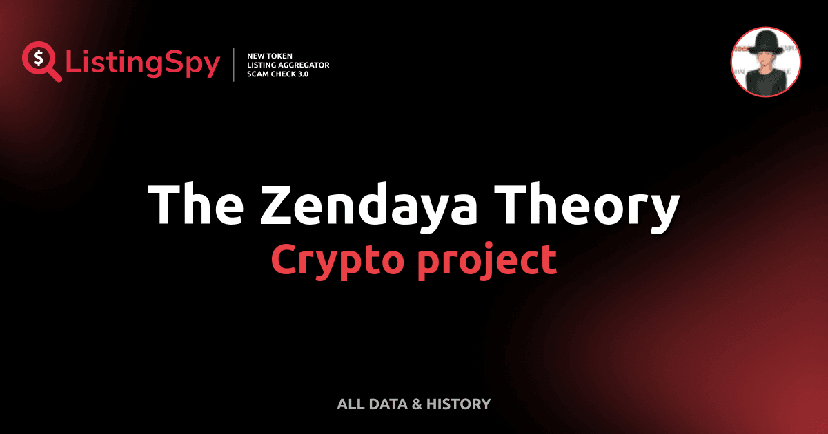 The Zendaya Theory crypto project: Zendaya token listings, events ...