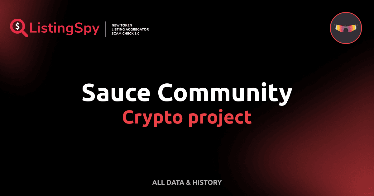 Sauce Community crypto project: SAUCE token listings, events, analysis ...