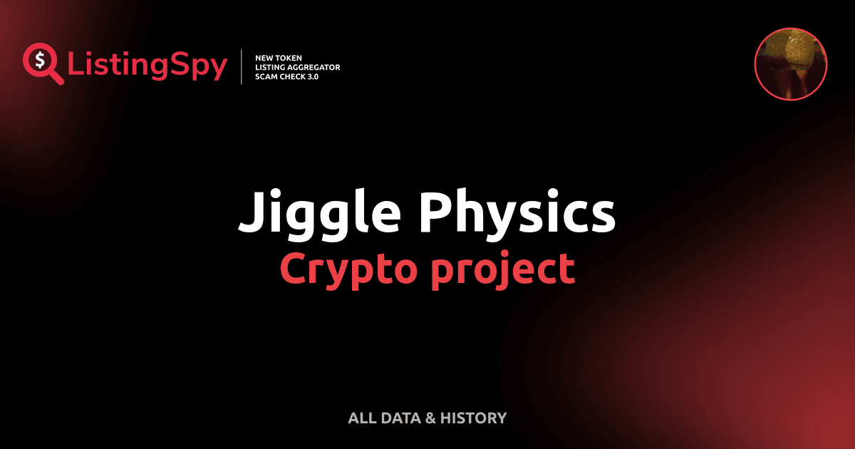 Jiggle Physics crypto project: JP token listings, events, analysis ...