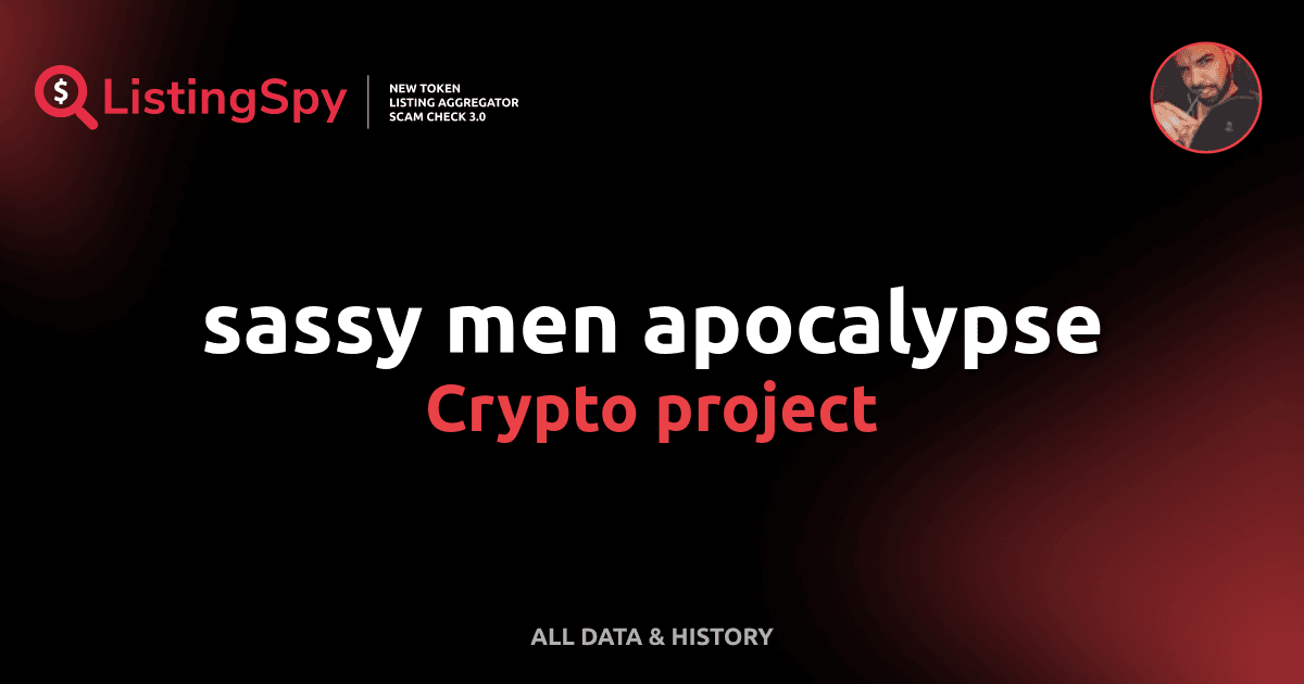 sassy men apocalypse crypto project: sassy token listings, events ...