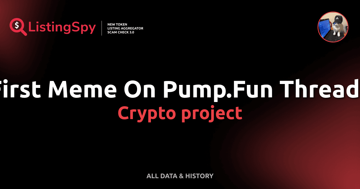 First Meme On Pump.Fun Threads crypto project: REKTCAT token listings, events, analysis | ListingSpy