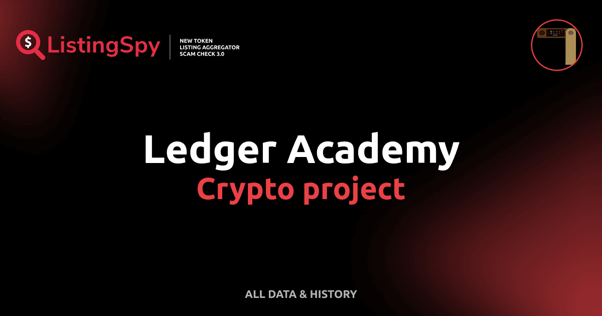 Ledger Academy crypto project: Ledgend token listings, events, analysis ...