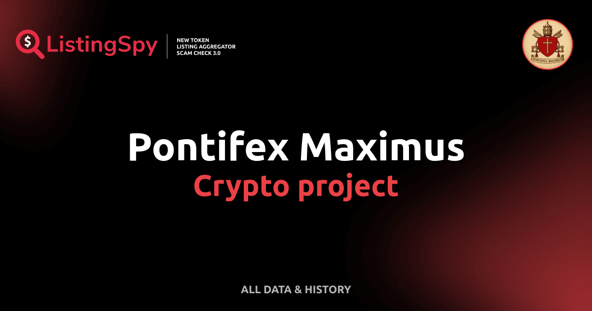 Pontifex Maximus crypto project: PTFX token listings, events, analysis ...