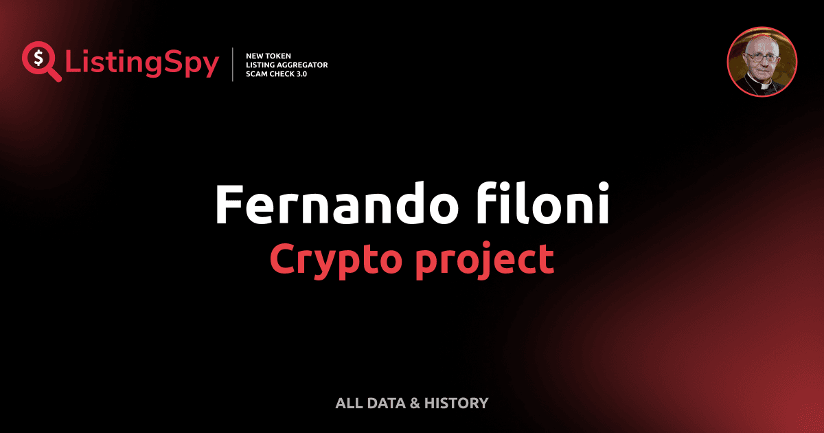 Fernando filoni crypto project: POPE token listings, events, analysis ...