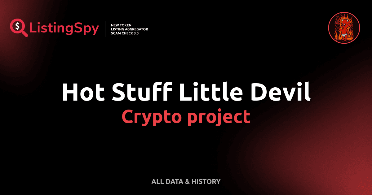 Hot Stuff Little Devil crypto project: HSLD token listings, events ...