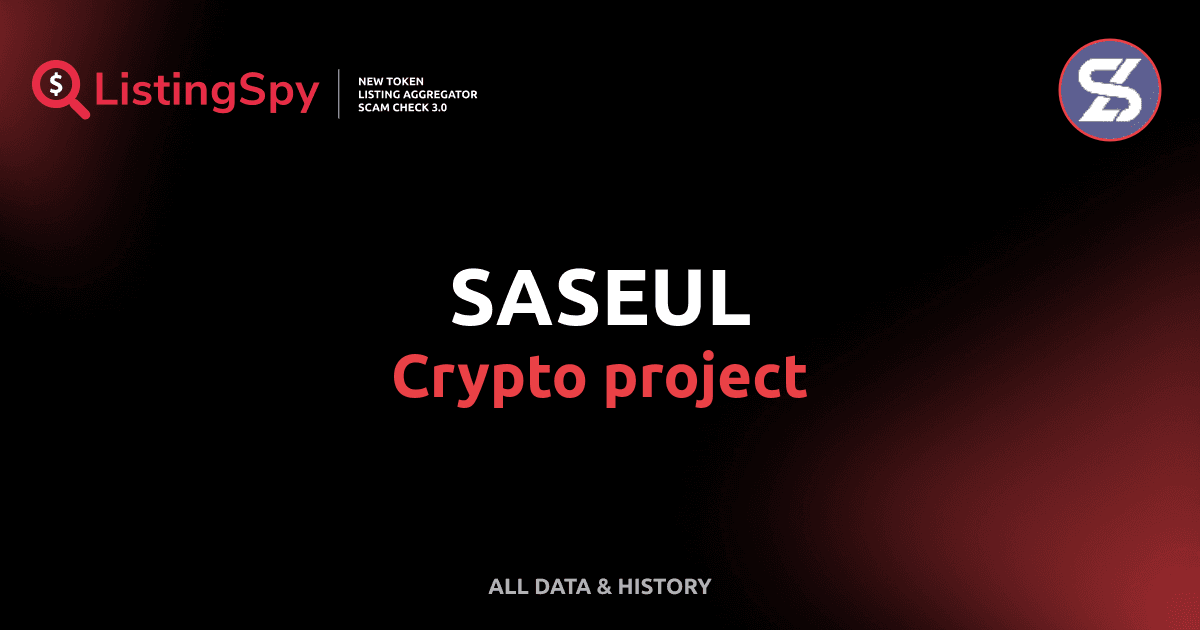 SASEUL crypto project: SL token listings, events, analysis | ListingSpy