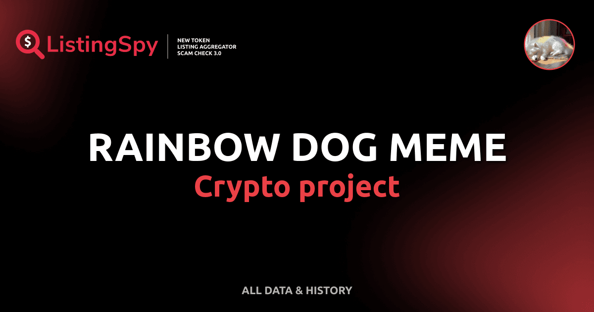 RAINBOW DOG MEME crypto project: RDM token listings, events, analysis ...
