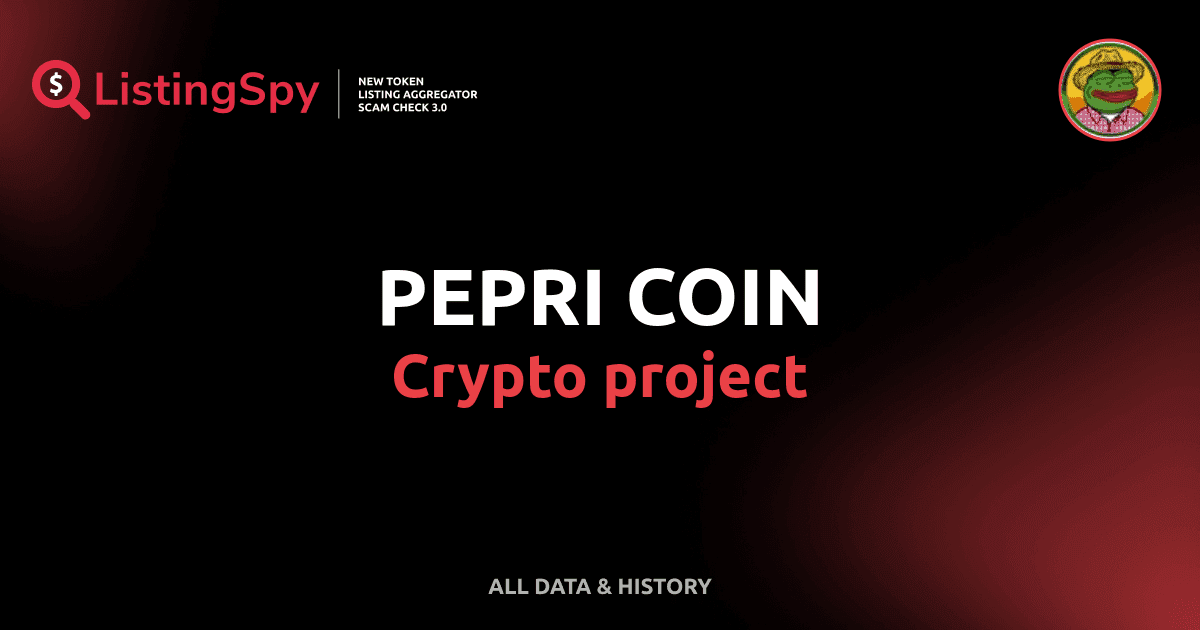 PEPRI COIN crypto project: PEPRI token listings, events, analysis ...