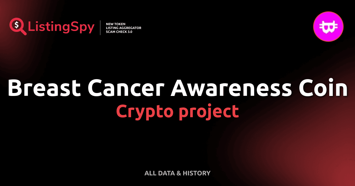 Breast Cancer Awareness Coin crypto project: cancercoin token listings ...