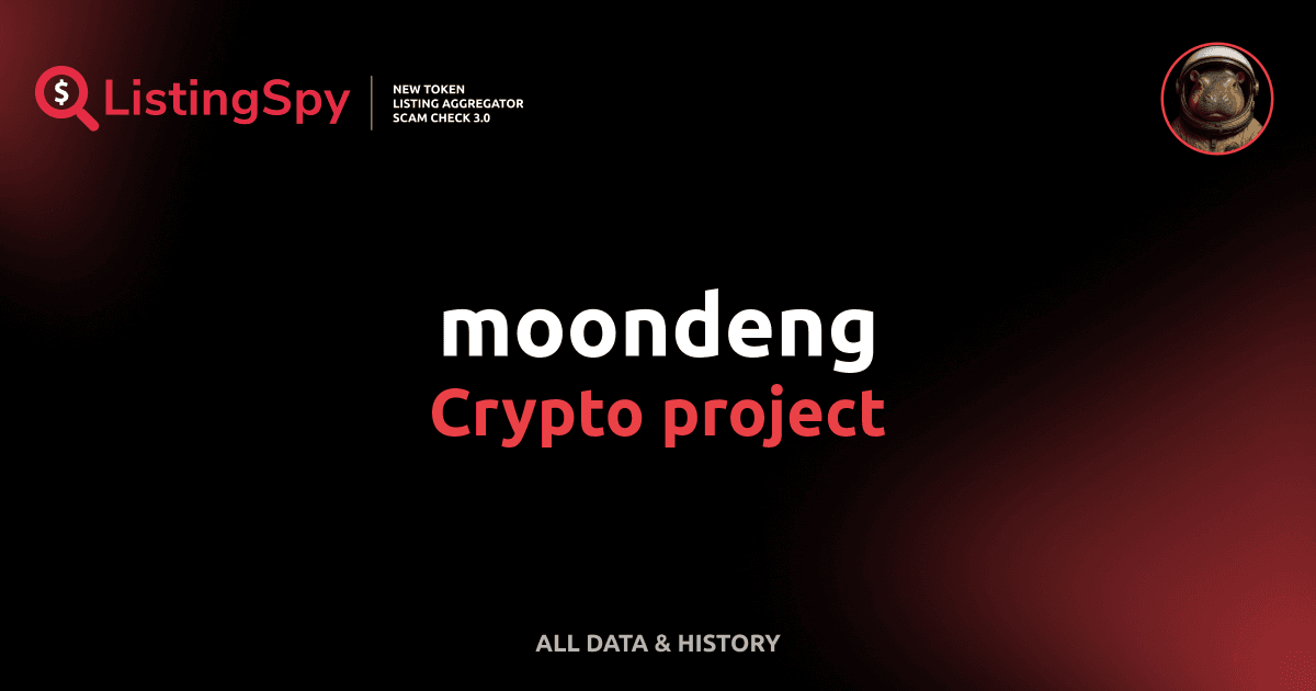moondeng crypto project: moondeng token listings, events, analysis ...