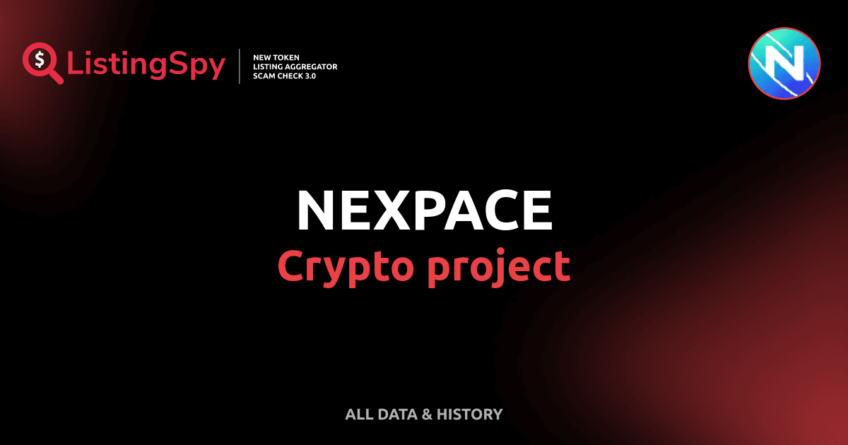 NEXPACE crypto project: NXPC token listings, events, analysis | ListingSpy