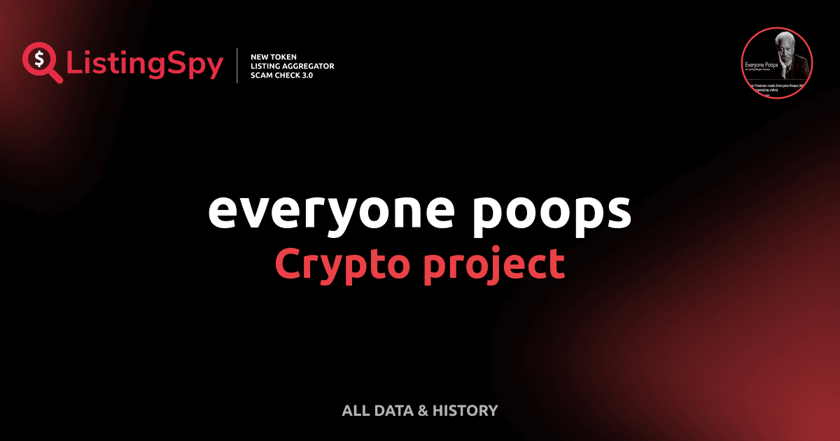 everyone poops crypto project: EPOOP token listings, events, analysis ...