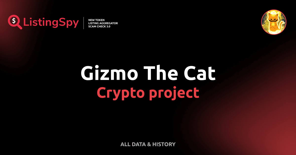 Gizmo The Cat crypto project: GIZMO token listings, events, analysis ...