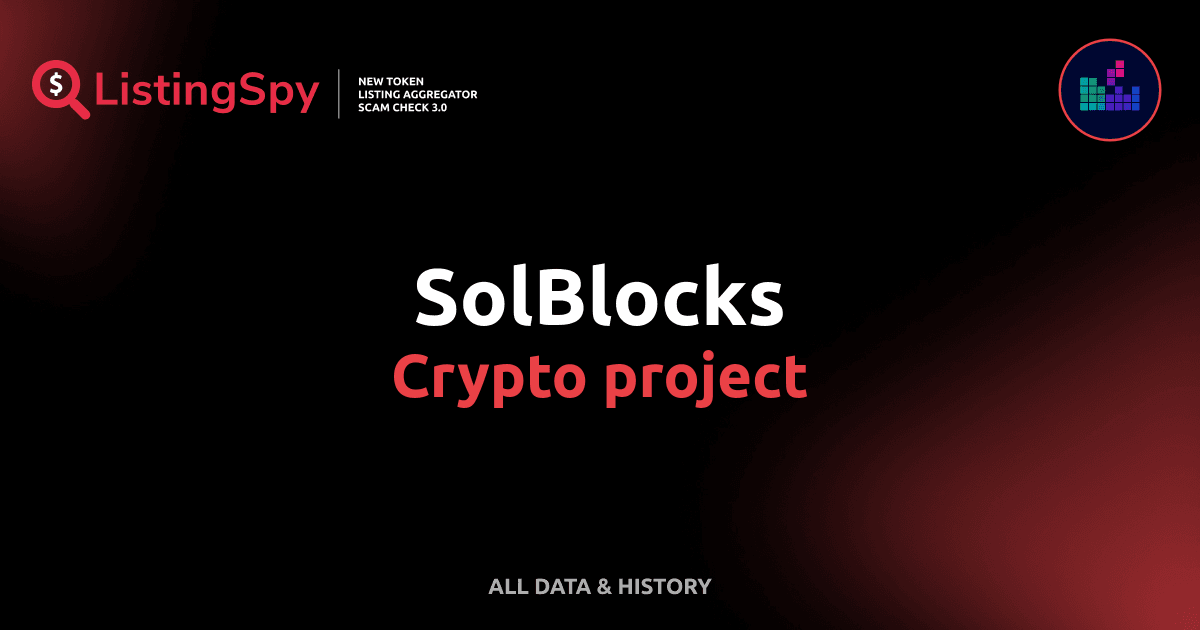 SolBlocks crypto project: SBLOCKS token listings, events, analysis ...