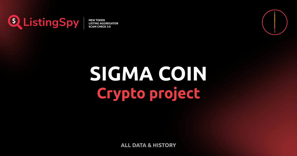 SIGMA COIN crypto project: SIGMA token listings, events, analysis ...