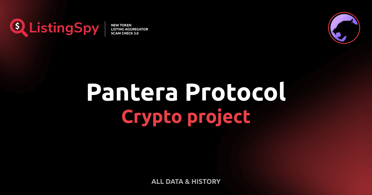 Pantera Protocol crypto project: PANTERA token listings, events ...