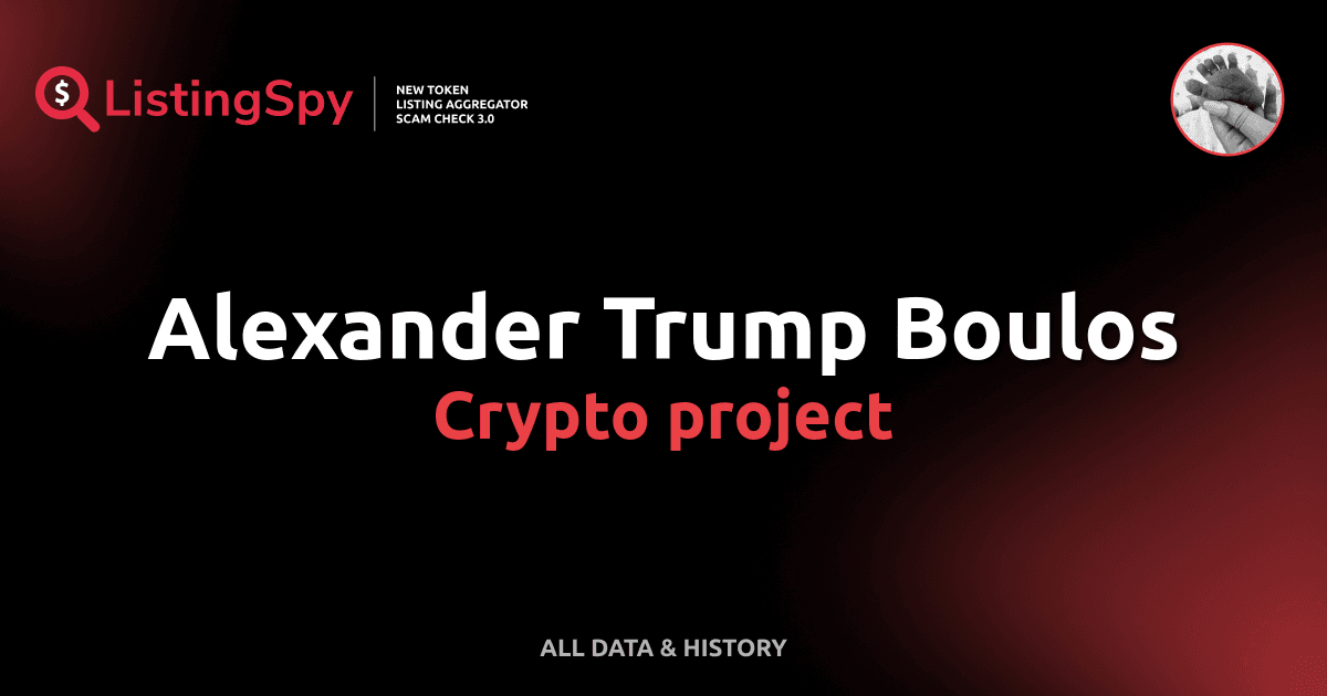 Alexander Trump Boulos crypto project: AlexTrump token listings, events ...