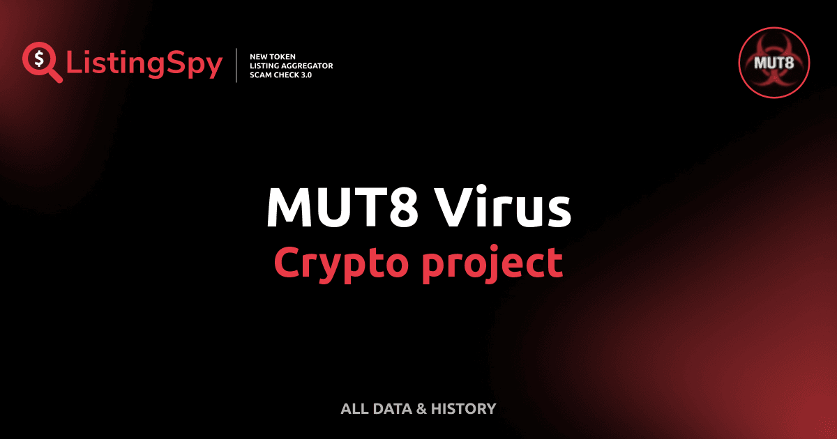 MUT8 Virus crypto project: MUTE token listings, events, analysis ...