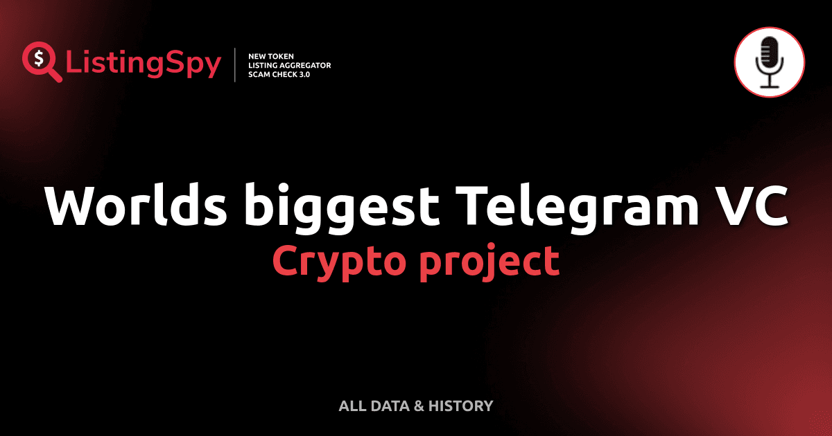 Worlds biggest Telegram VC crypto project: VC token listings, events ...
