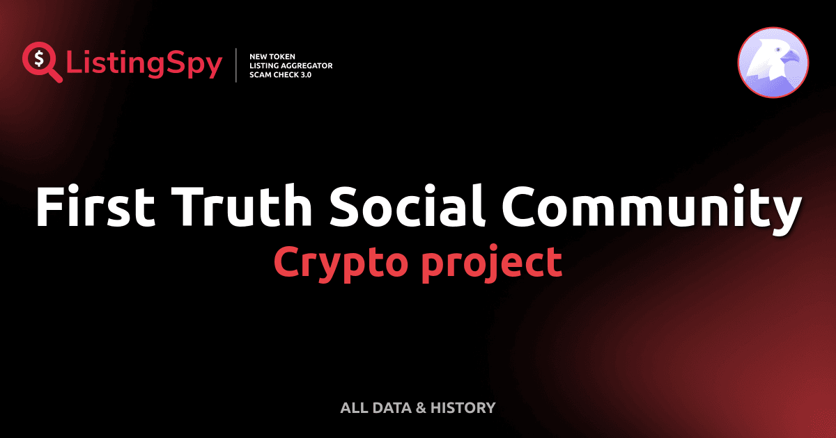 First Truth Social Community crypto project: TCOM token listings ...