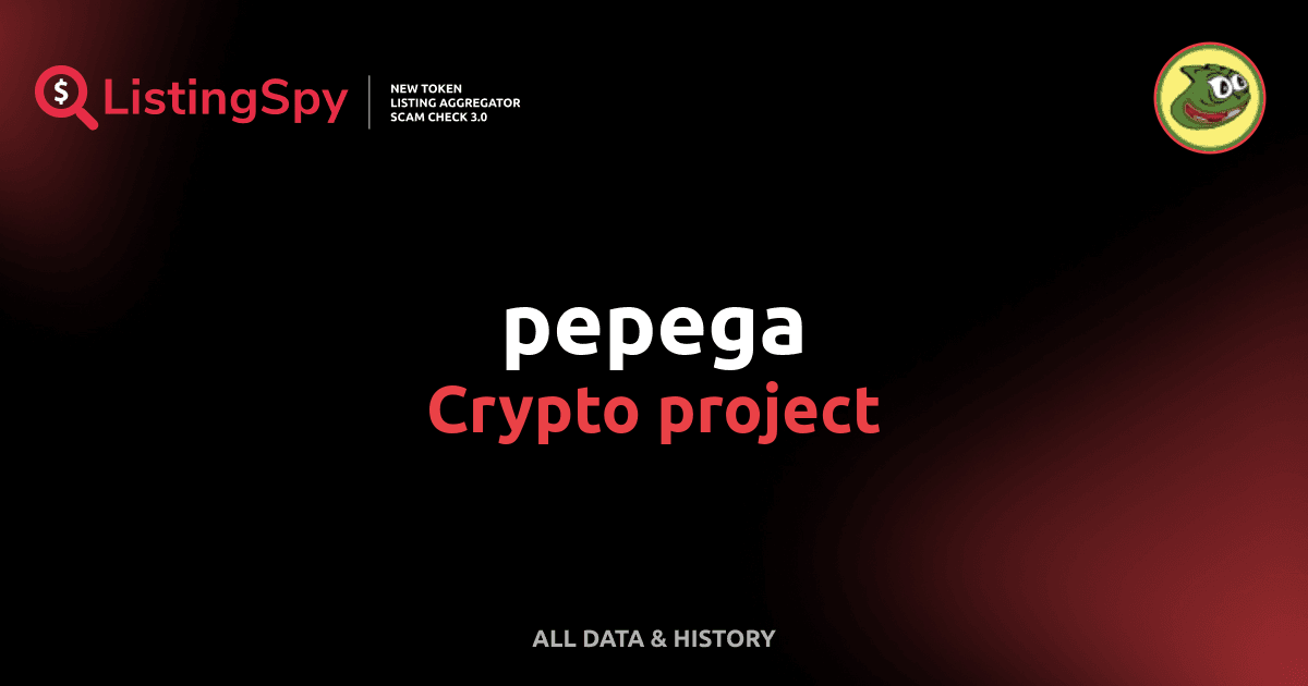 pepega crypto project: pepega token listings, events, analysis | ListingSpy