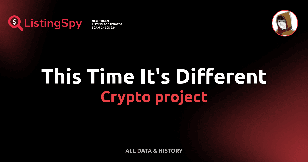 This Time It's Different crypto project: Different token listings ...