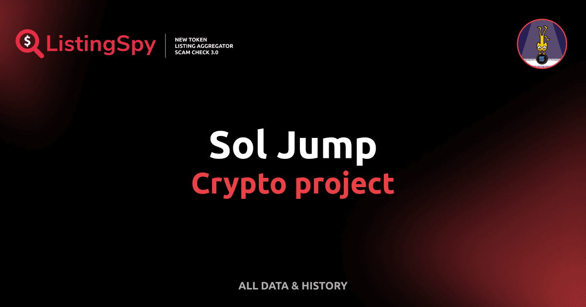 Sol Jump crypto project: SOLJUMP token listings, events, analysis ...