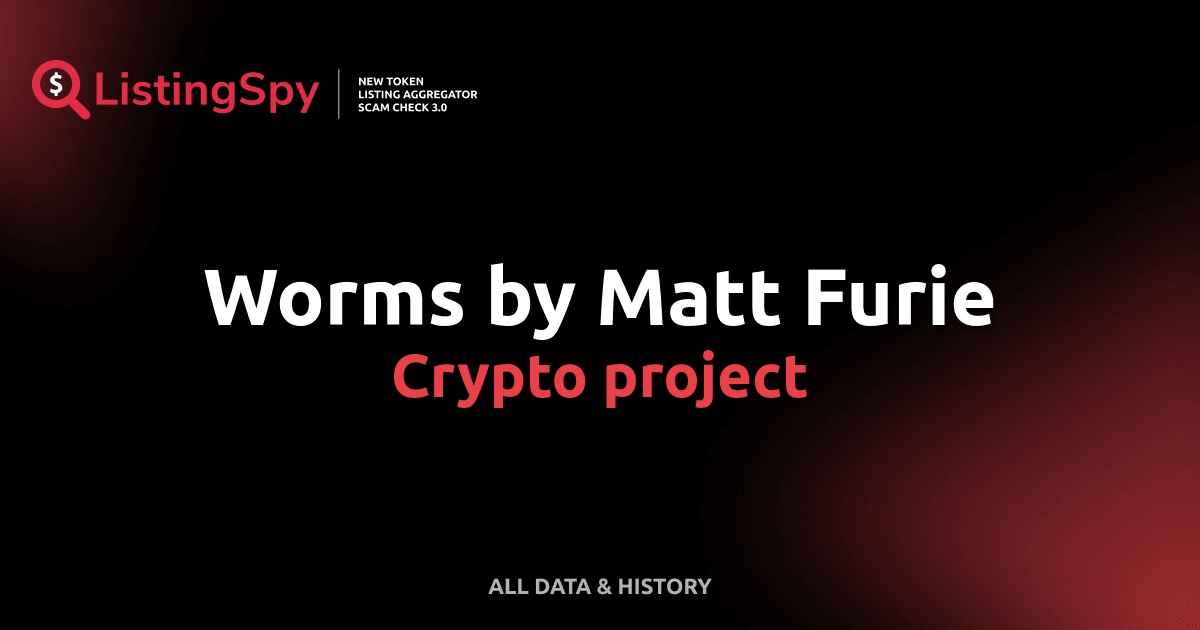 Worms by Matt Furie crypto project: WORMS token listings, events, analysis | ListingSpy