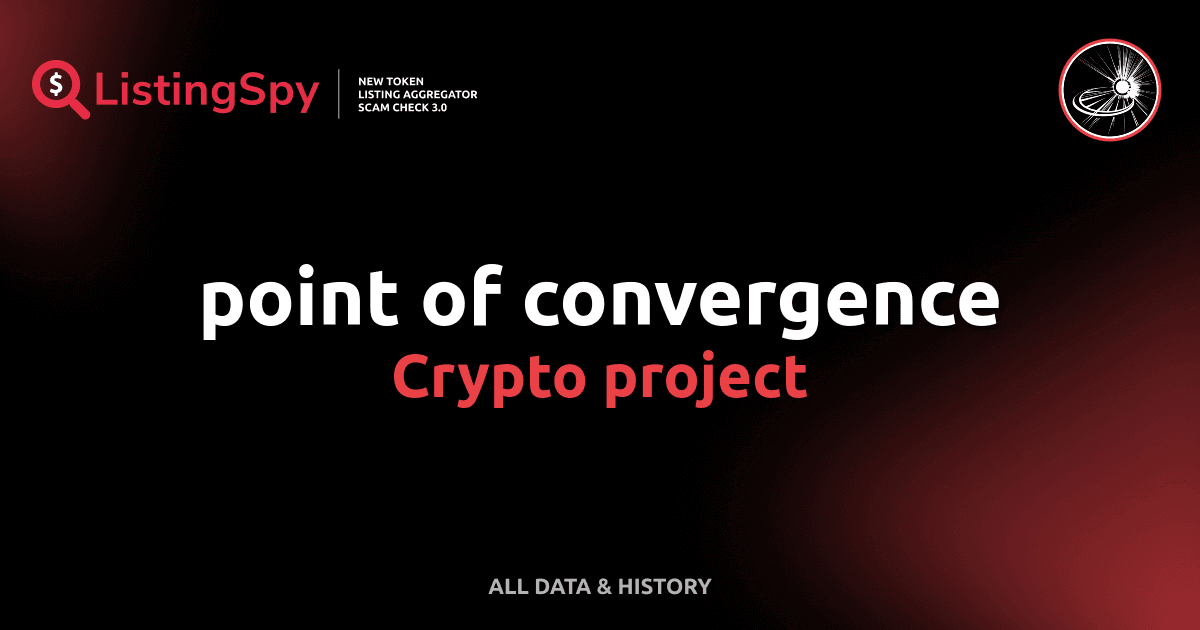point of convergence crypto project: cnvrg token listings, events ...