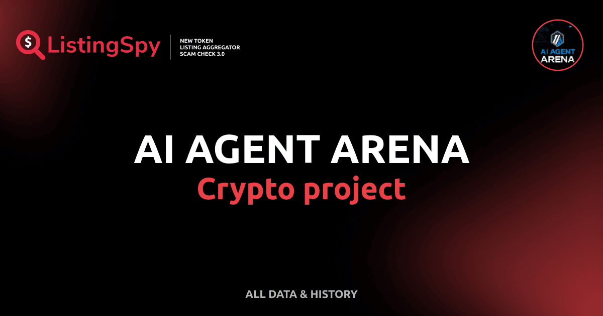 AI AGENT ARENA crypto project: AIRENA token listings, events, analysis | ListingSpy