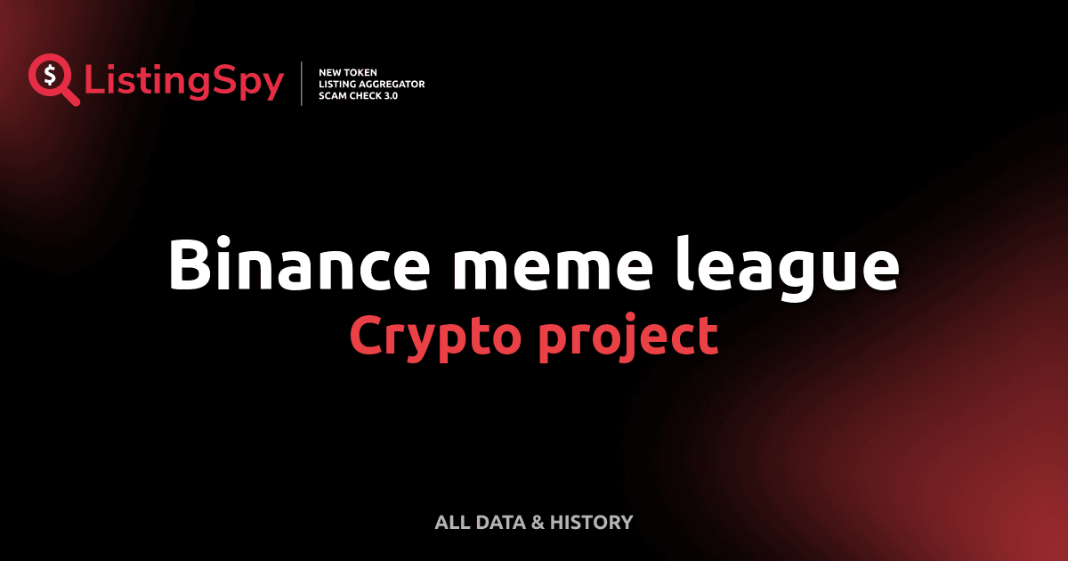 Binance meme league crypto project: BML token listings, events ...
