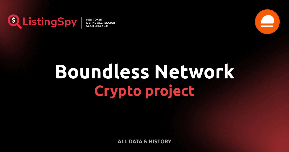 Boundless Network crypto project: BUN token listings, events, analysis | ListingSpy