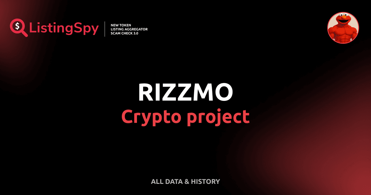 RIZZMO crypto project: RIZZMO token listings, events, analysis | ListingSpy