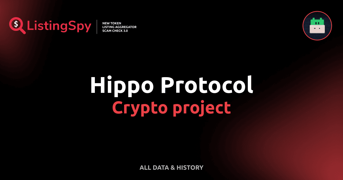 Hippo Protocol crypto project: HP token listings, events, analysis | ListingSpy