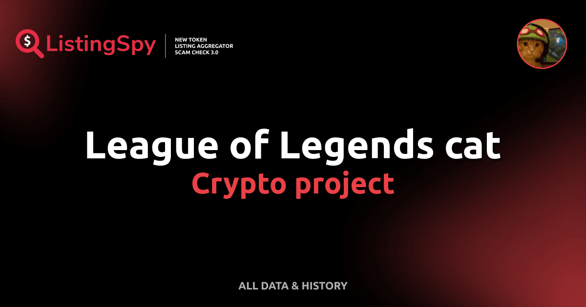 League of Legends cat crypto project: LOLCAT token listings, events ...