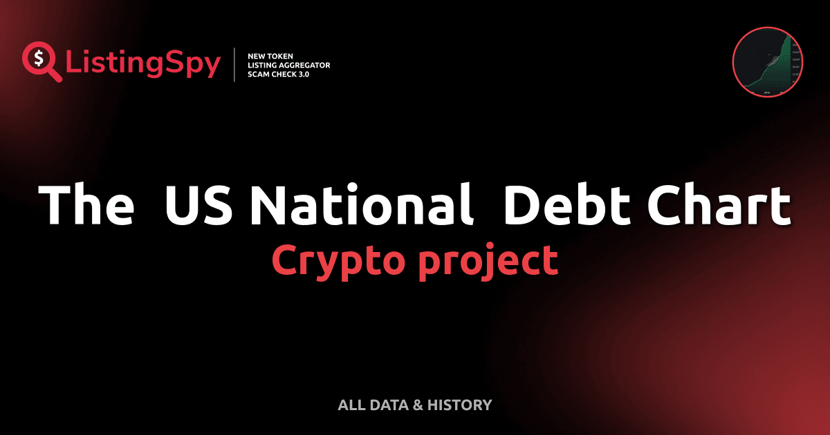 The US National Debt Chart crypto project: Only Up token listings ...