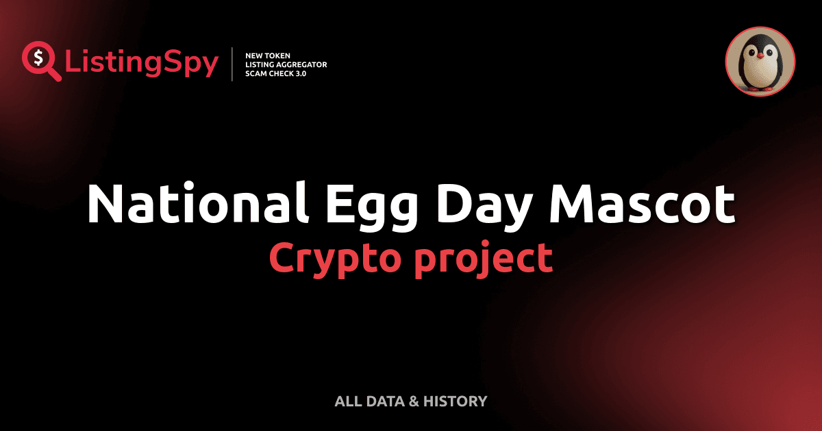 National Egg Day Mascot crypto project: EGGUIN token listings, events ...