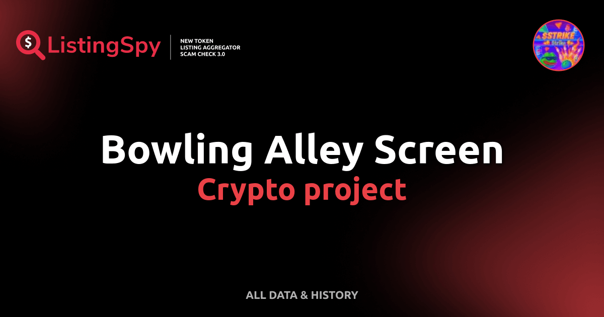 Bowling Alley Screen crypto project: STRIKE token listings, events ...