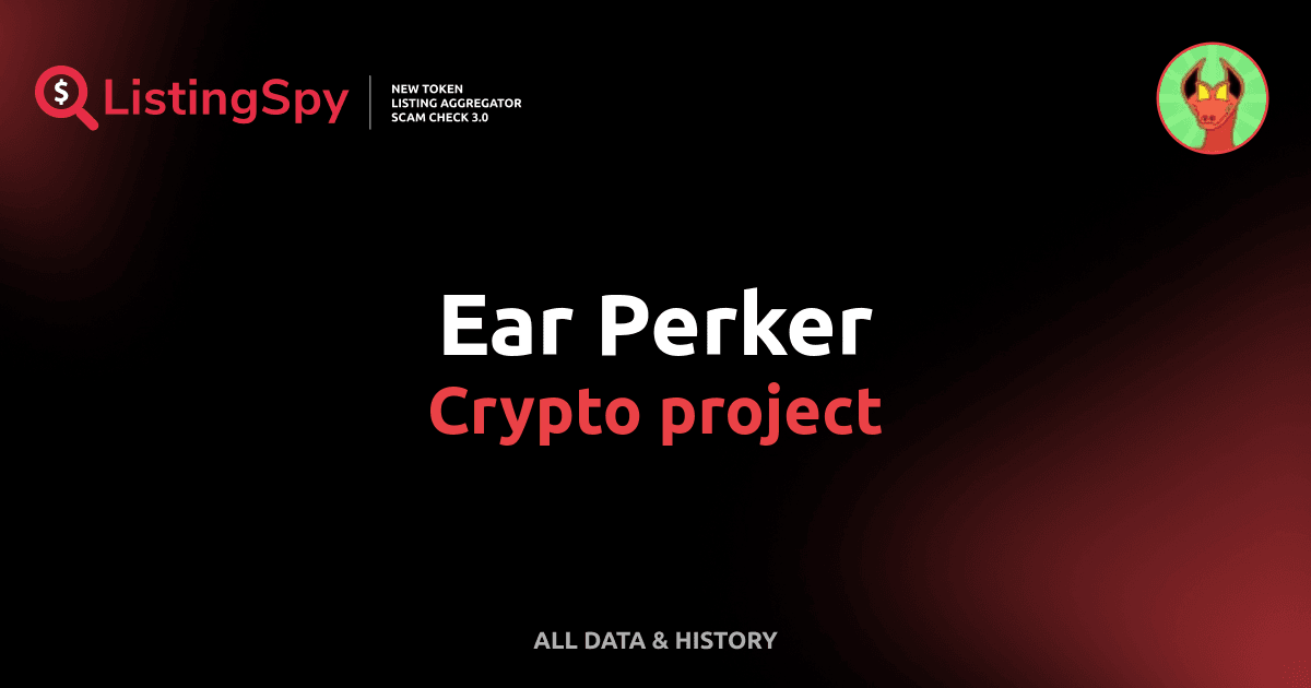 Ear Perker crypto project: PERKER token listings, events, analysis ...