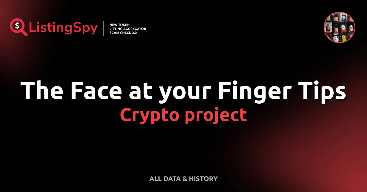 The Face at your Finger Tips crypto project: DITA token listings ...