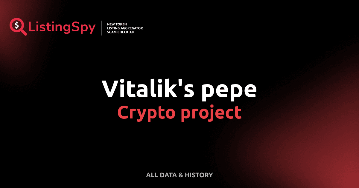 Vitalik's pepe crypto project: Bulbasaur token listings, events ...