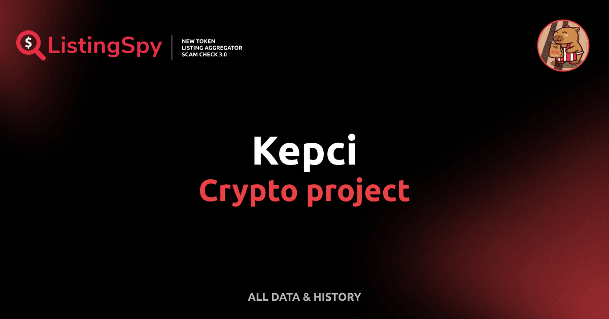 Kepci crypto project: Kepci token listings, events, analysis | ListingSpy