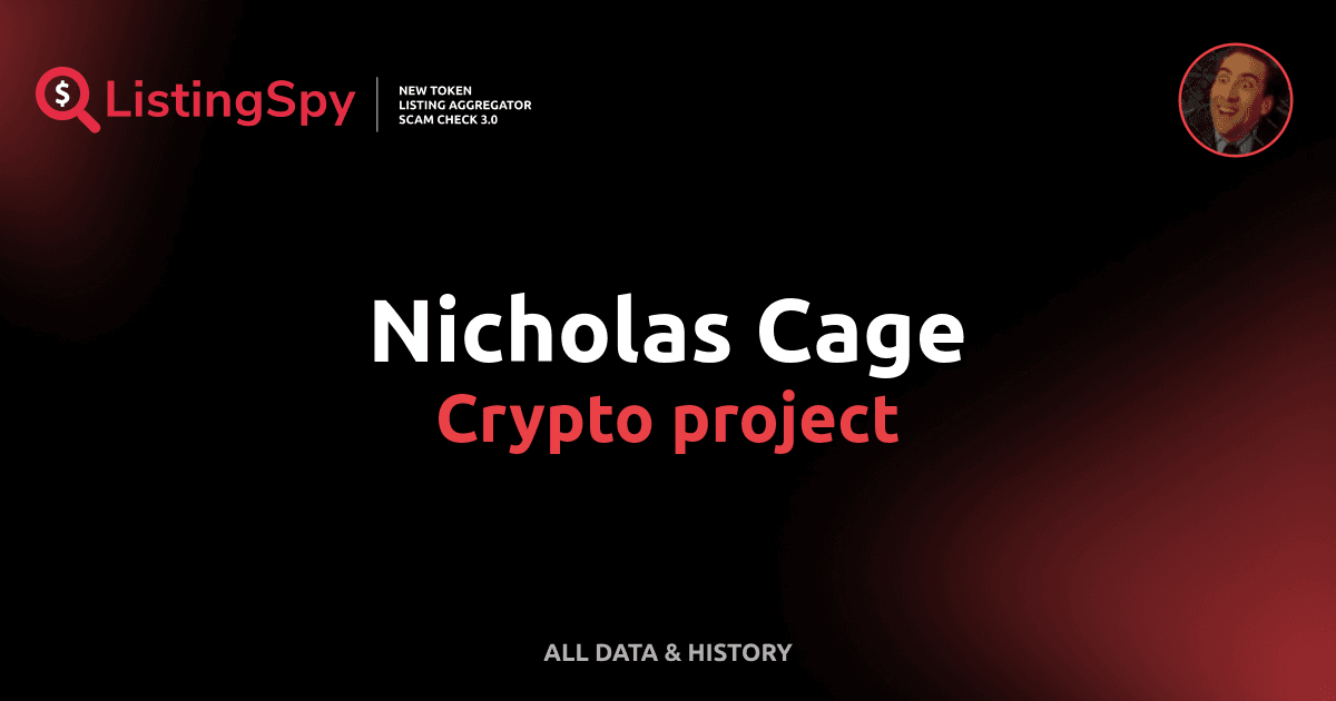 Nicholas Cage crypto project: CAGE token listings, events, analysis ...