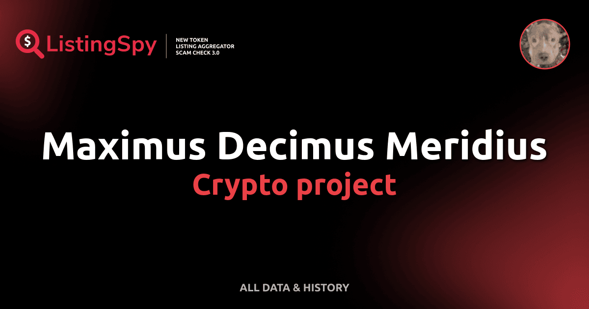 Maximus Decimus Meridius crypto project: MAX token listings, events ...