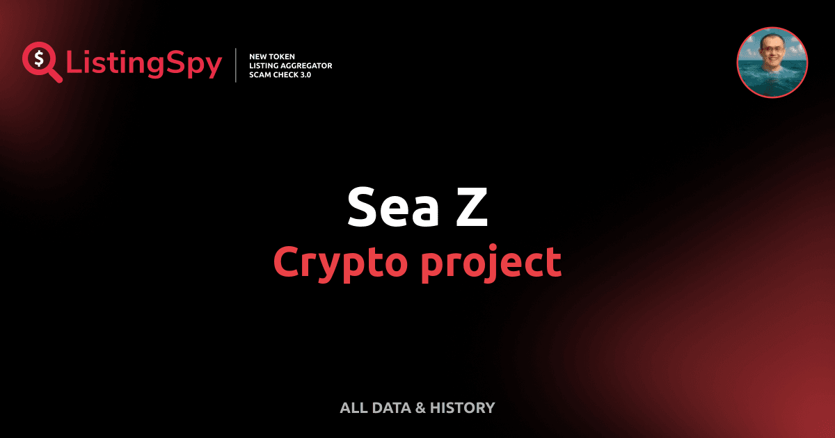 Sea Z crypto project: SEAZ token listings, events, analysis | ListingSpy
