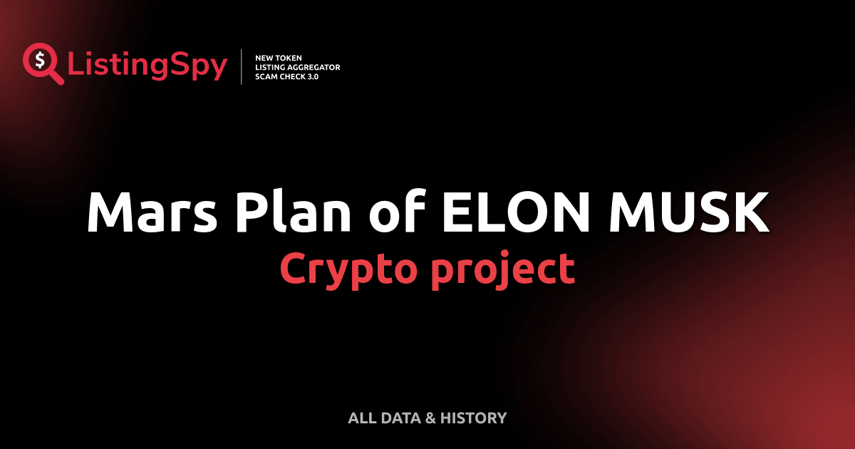 Mars Plan of ELON MUSK crypto project: MARSPEPE token listings, events ...